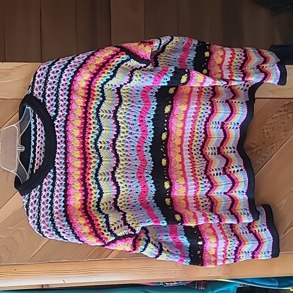 Sweaters | Crochet Colorful Sweater | Poshmark
